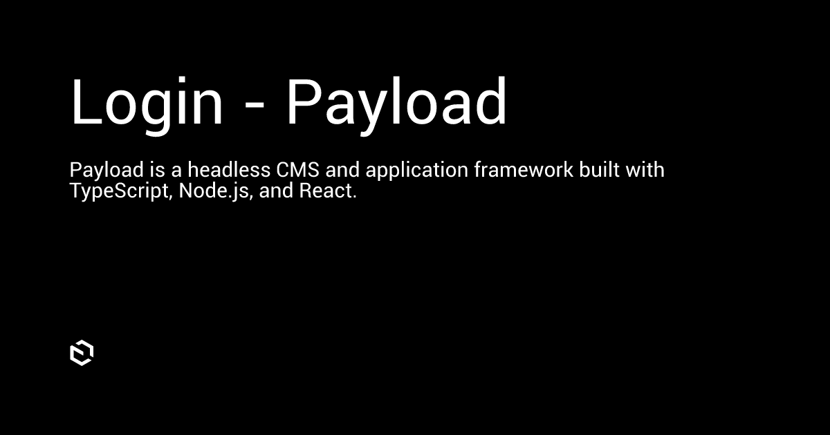 Login - Payload
