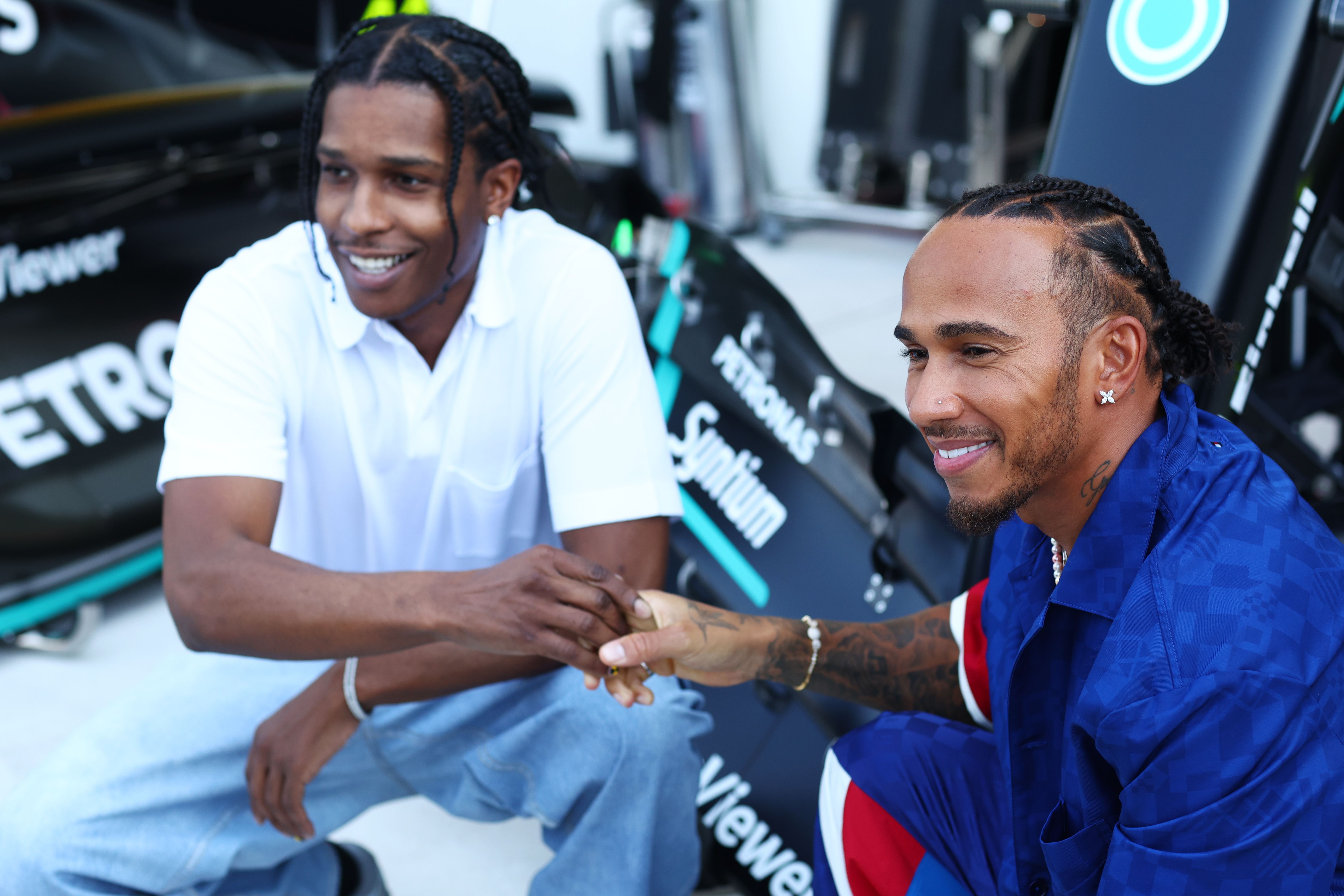 A$AP Rocky & Lewis Hamilton Hang Out In Miami
