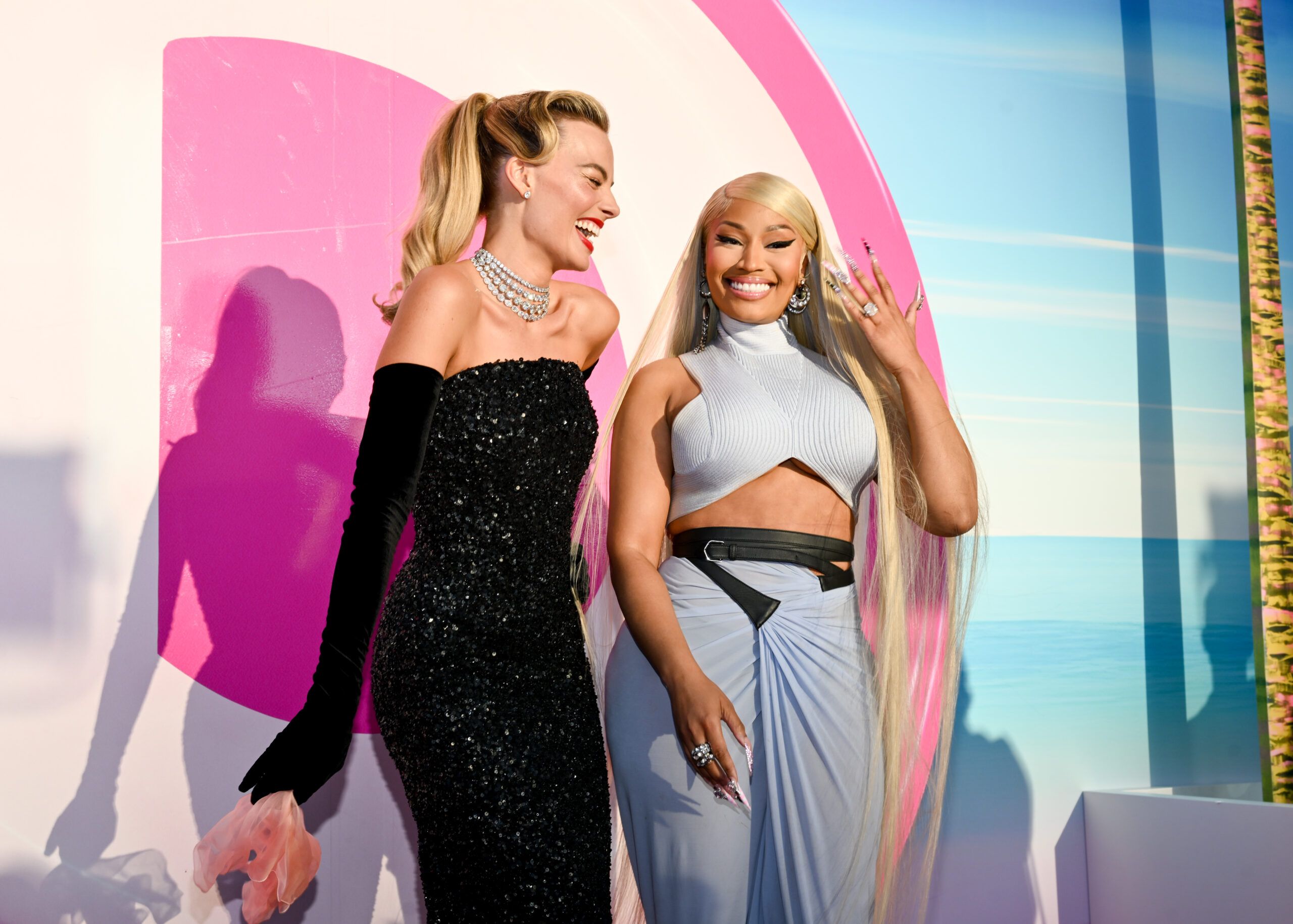 Nicki Minaj & Margot Robbie Were The Ultimate "Barbie" Girls At Last Night's Premiere