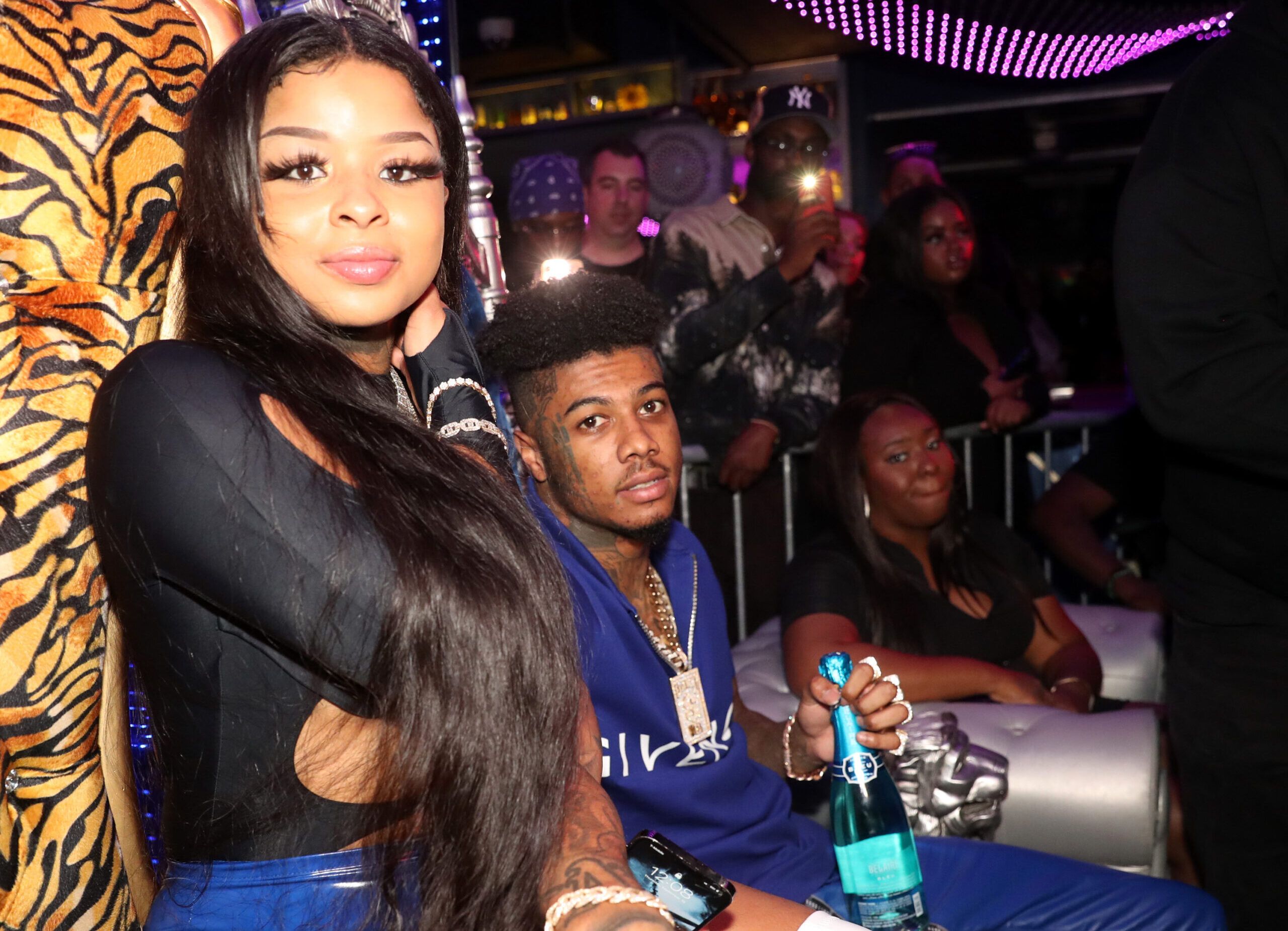 Blueface Cuddles His Son, Chrisean Rock Brags About 2-Month-Old's $500K ...