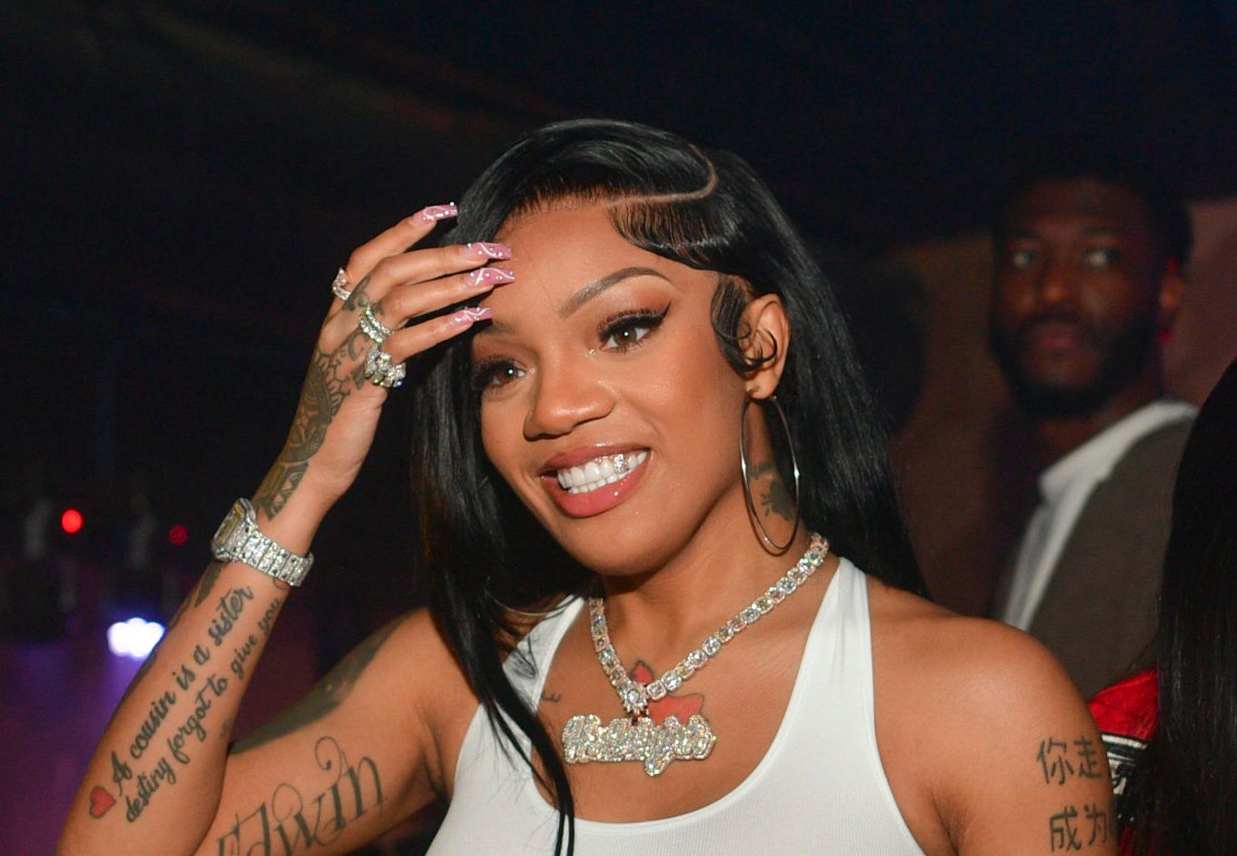 Glorilla Seems To Confirm Breast Implants & Boyfriend: Watch