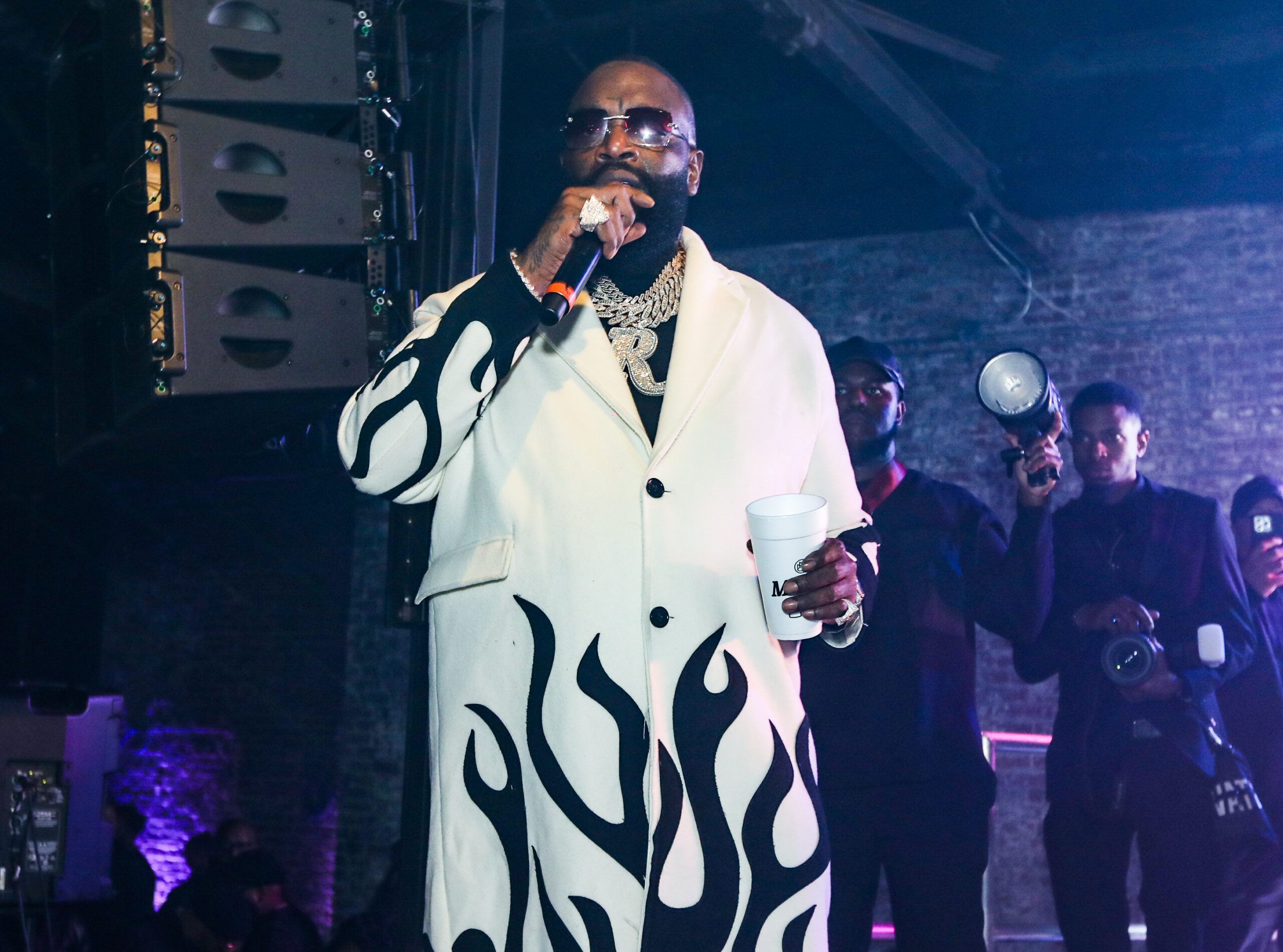Rick Ross Roasted By Fans For Wearing A Jacket Without A Shirt In ...
