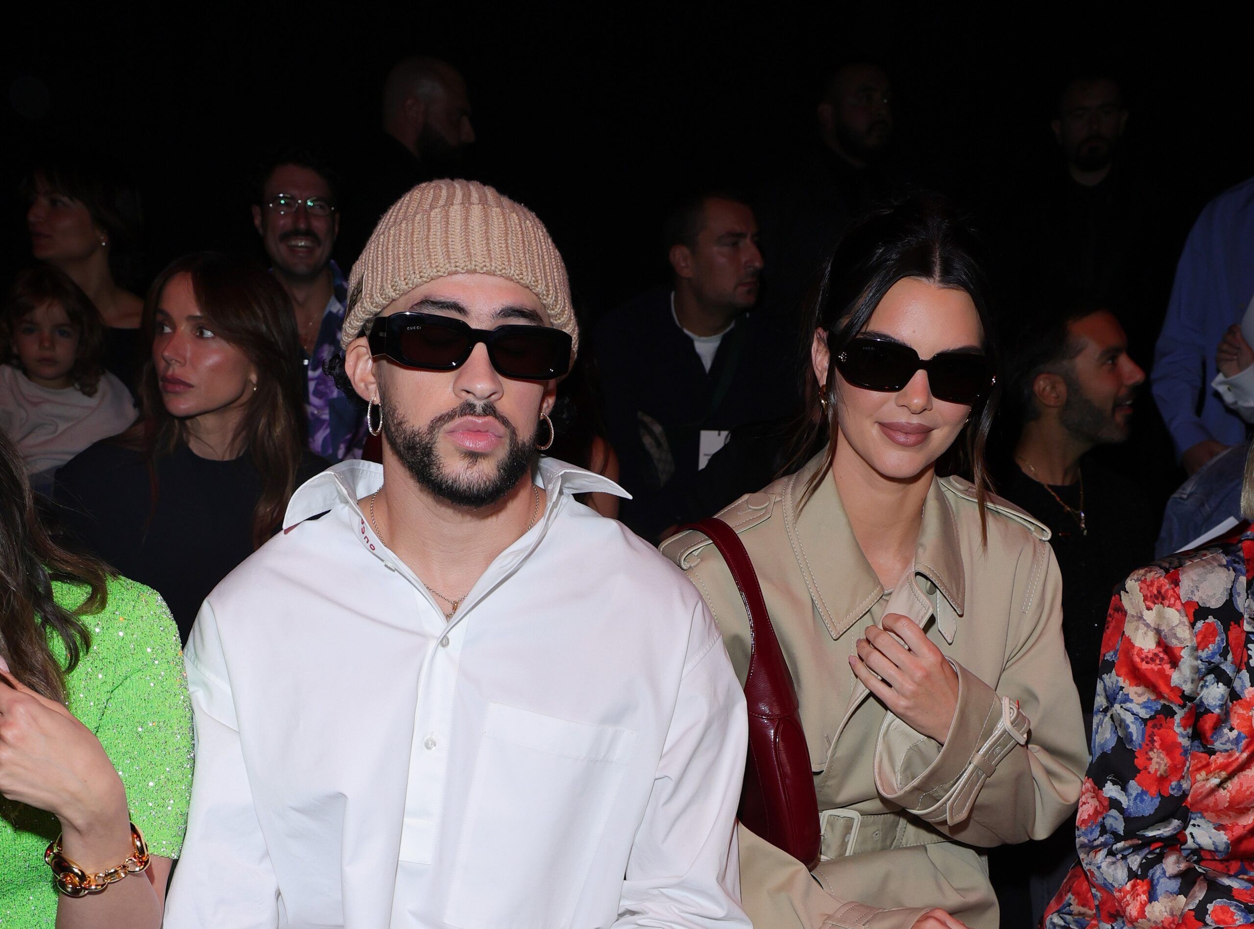 Bad Bunny & Kendall Jenner Pack On PDA In Paris With Matching Outfits
