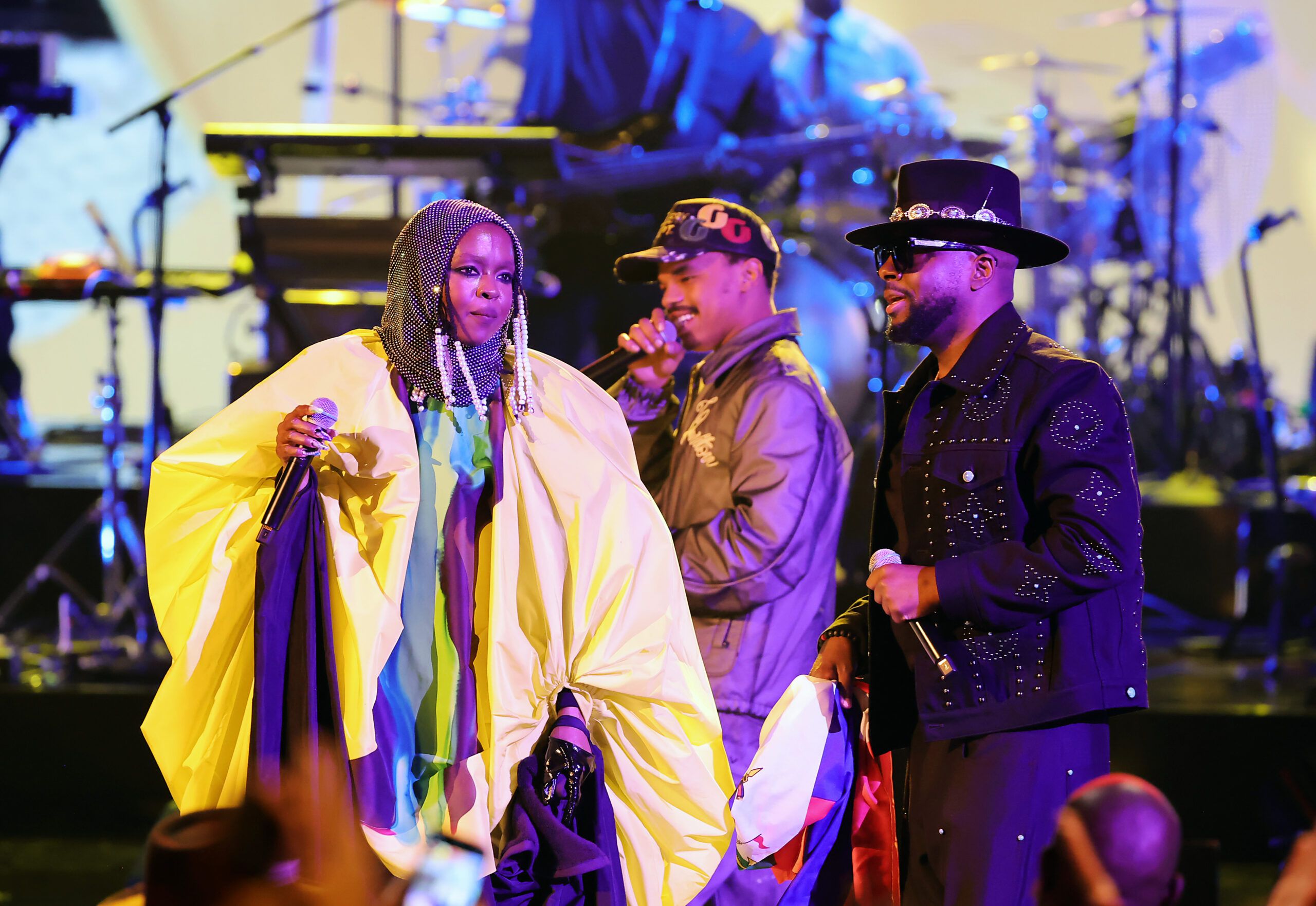 Lauryn Hill Brings Out Her Son YG Marley & Wyclef Jean For Captivating ...