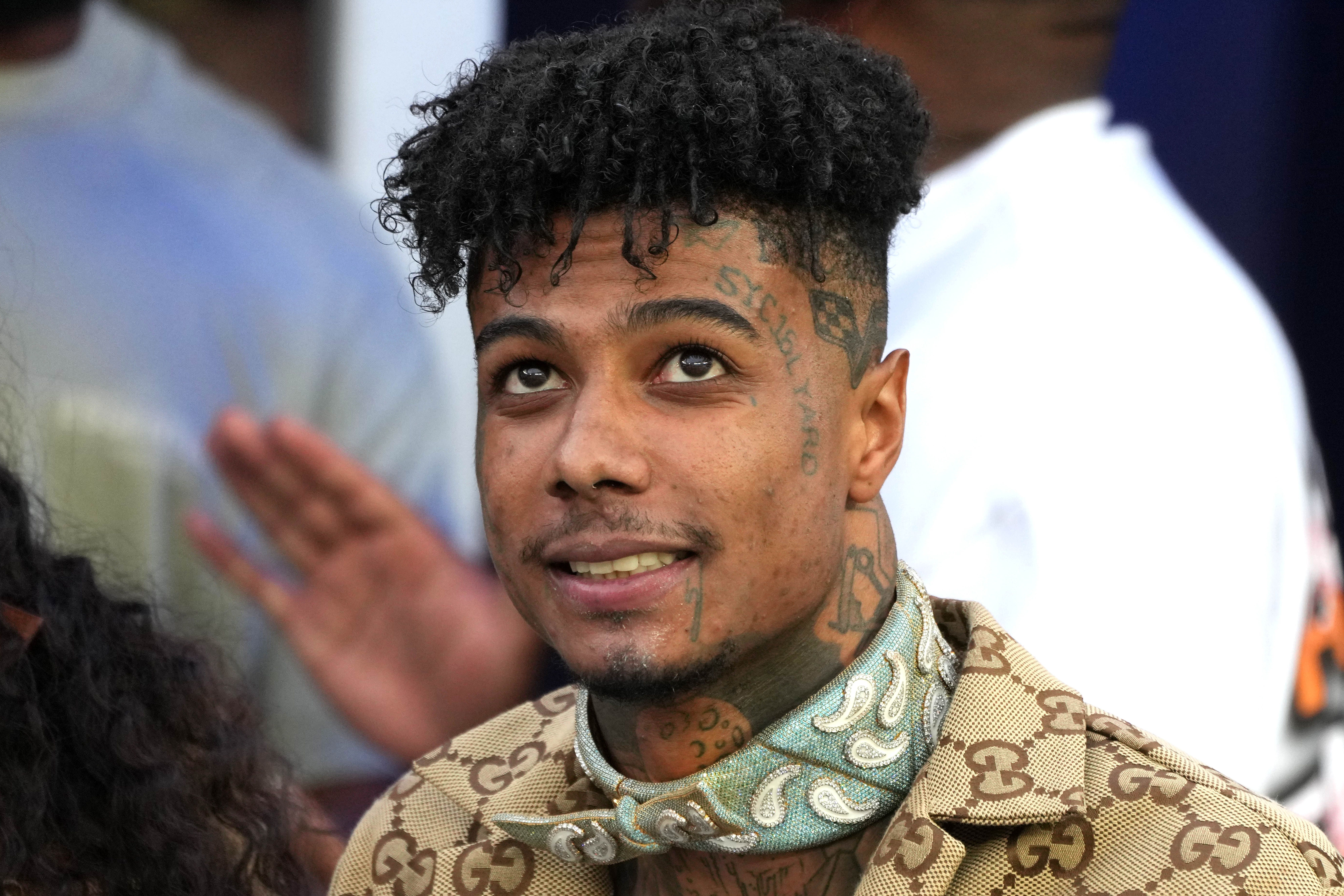 Blueface Debuts Shocking New Face Tattoos Amid Prison Stay