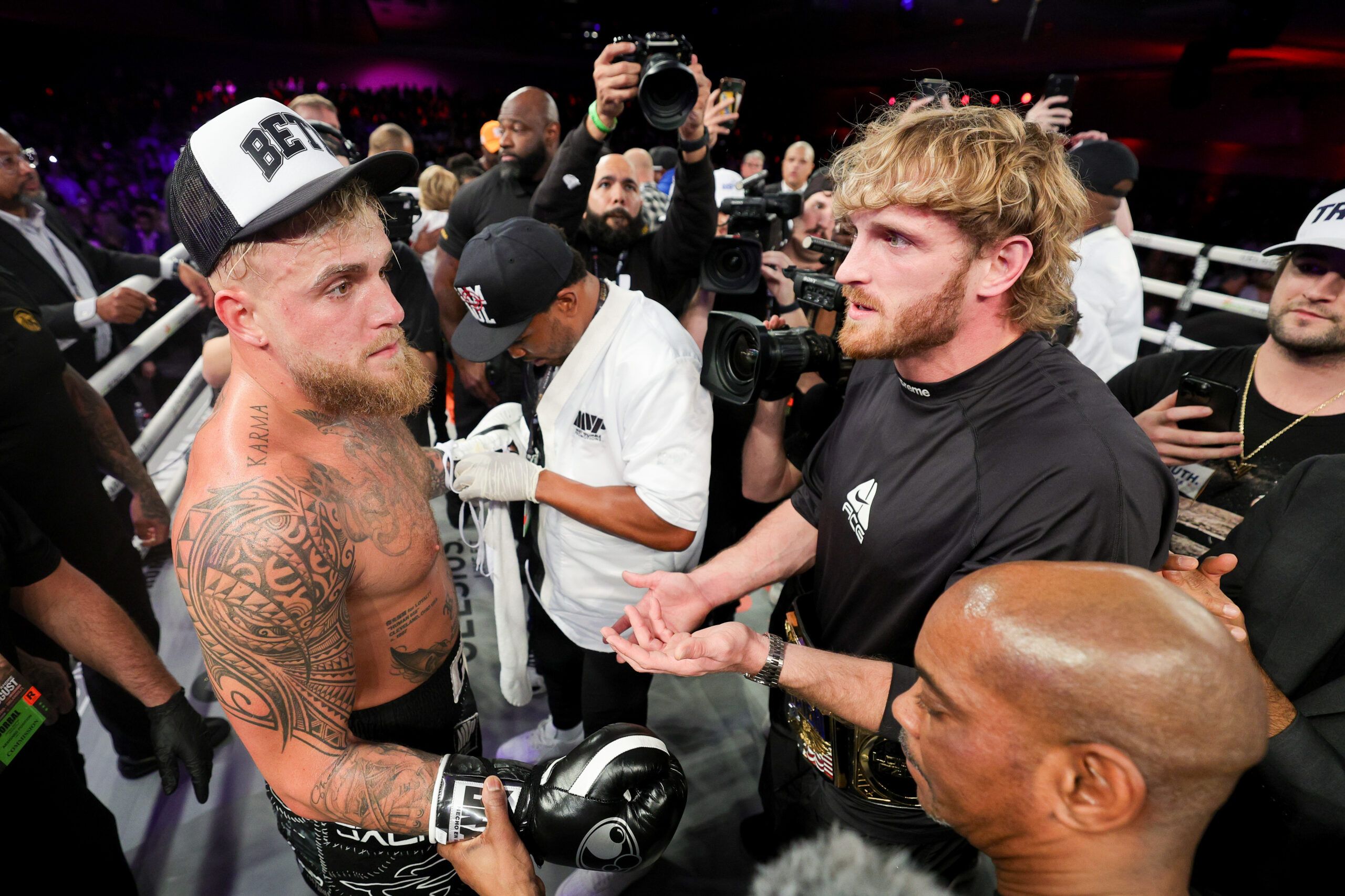 Jake & Logan Paul Announce Their Next Boxing Match Will Be Against Each ...