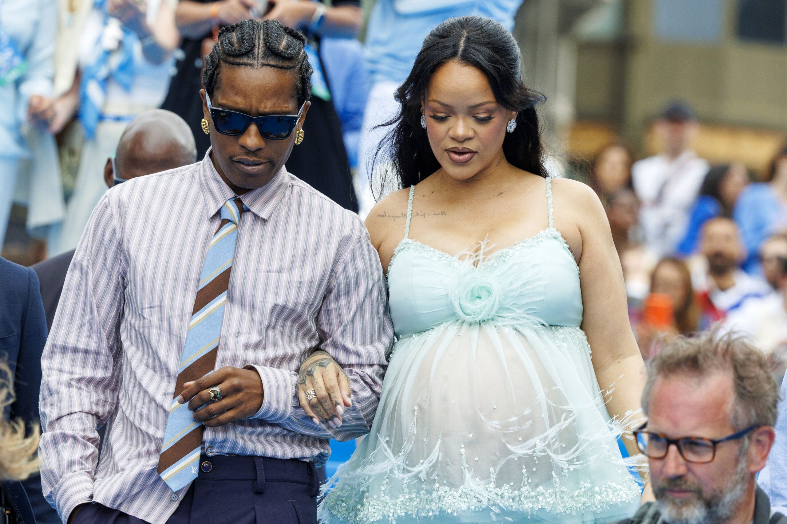 A$AP Rocky & Rihanna Look Stunning At "Smurfs" Film Premiere