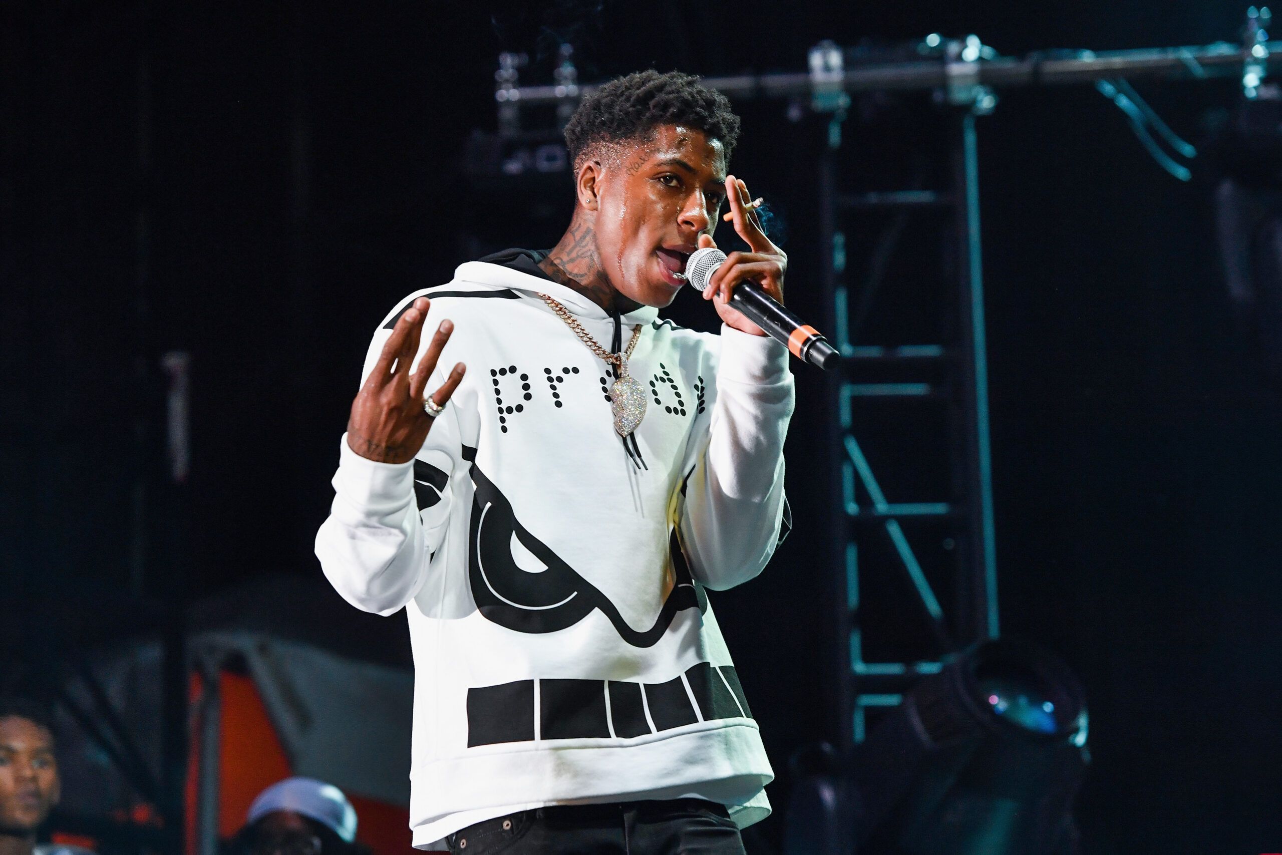 NBA YoungBoy Threatens Fan For Throwing Object At Him