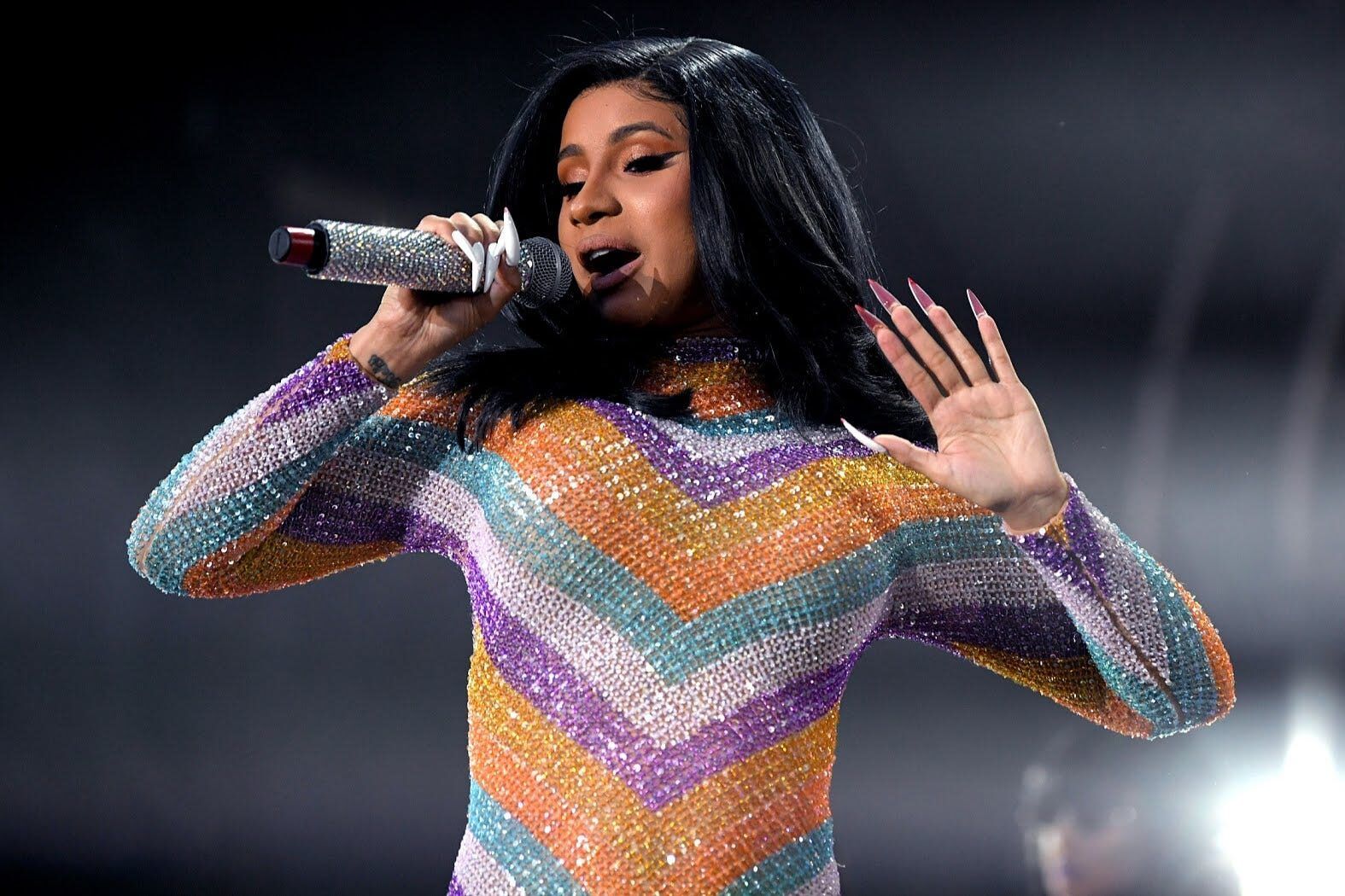 Cardi B & Robert Kraft Cheer On Stefon Diggs Amid Femcee's Patriots Fandom