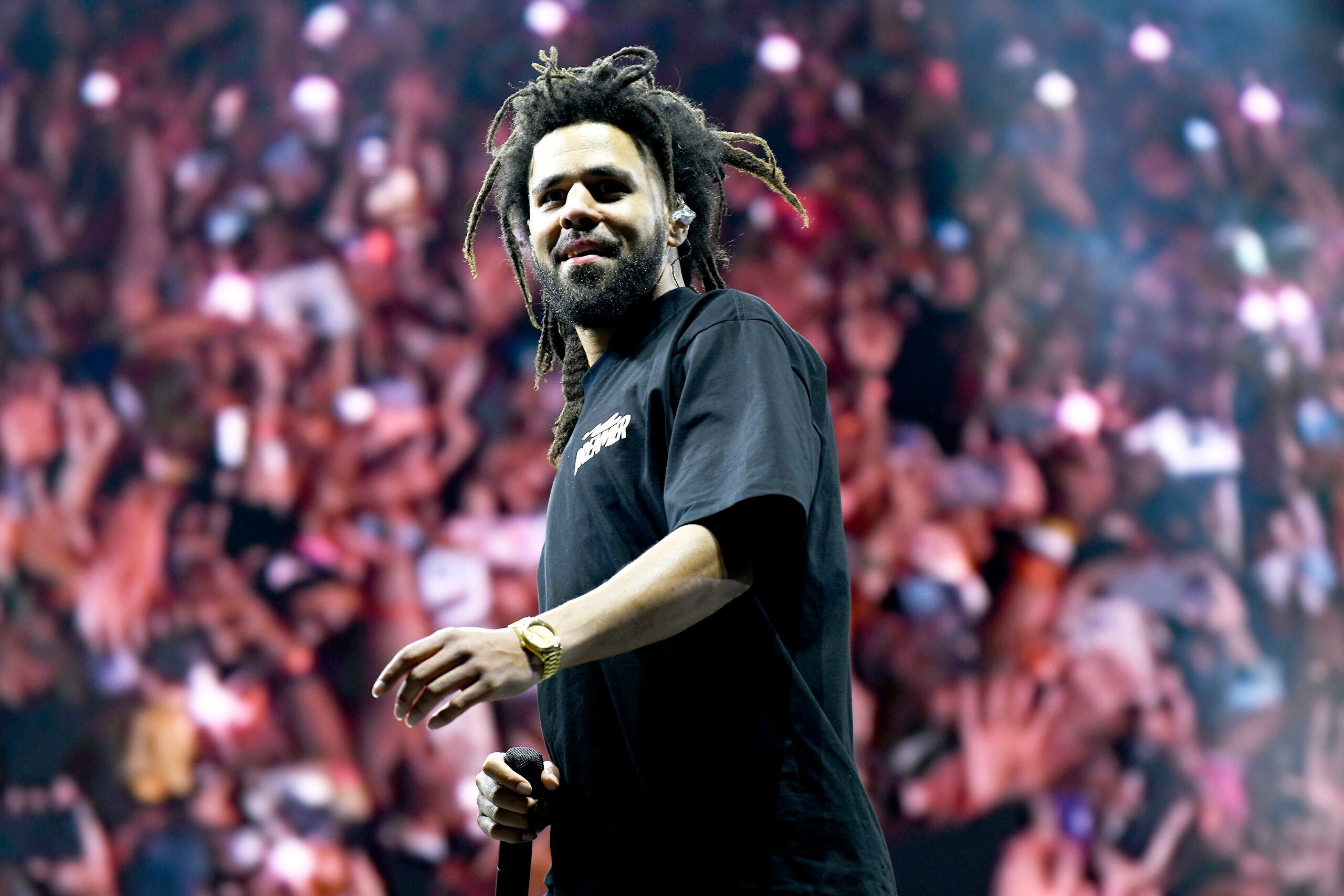 J. Cole Takes His "Trunk Sale" Tour To Queens Deli And His Alma Mater