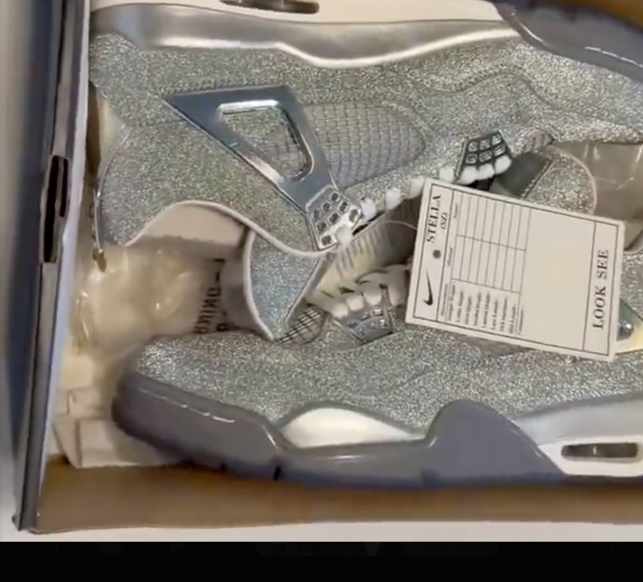 Ultra-Rare Air Jordan 4 x Michael Jackson "White Glitter Glove" Sample ...