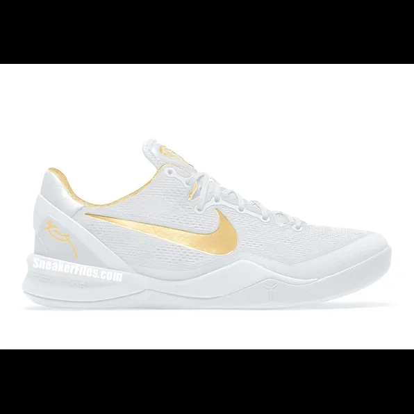 Nike Kobe 8 Protro “White/Metallic Gold” First Look