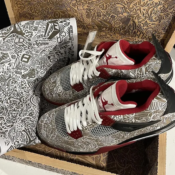 Air Jordan 4 “Laser” Sample Exclusive Photos