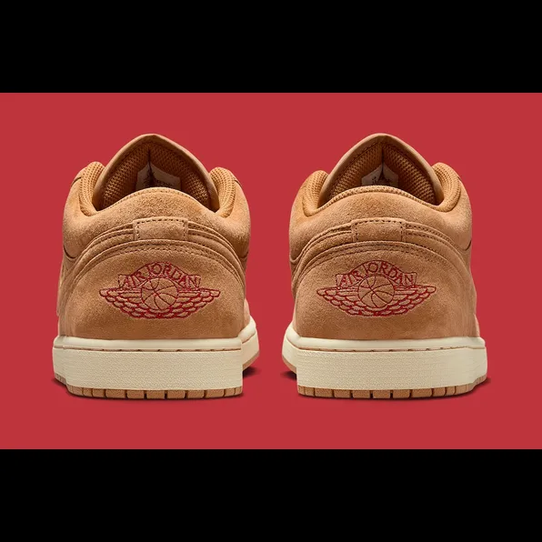 A Suede Switch-Up On The Air Jordan 1 Low "Flax"