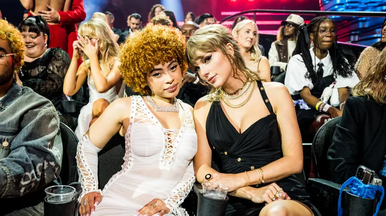 Taylor Swift & Ice Spice Arrive At Super Bowl LVIII