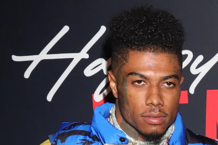 Blueface Shows Off His Feet On Social Media