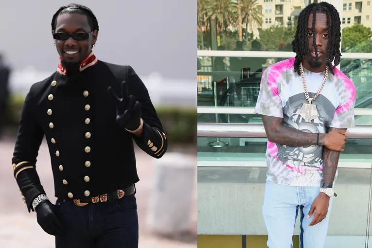 Offset Hits Wild Dance Moves With Kai Cenat On "Fan" Music Video Set