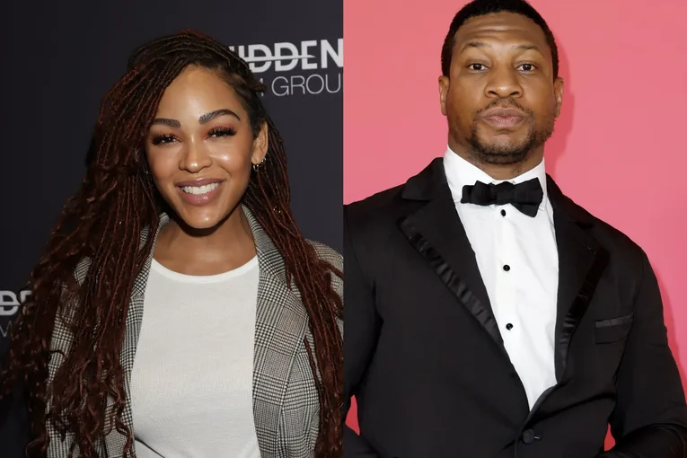 Meagan Good & Jonathan Majors Go Viral As He "Fixes" Her Hair: "That ...