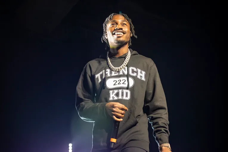 Lil Tjay Shows He Still Gets Love By Linking Up With Huge Crowd Of Fans