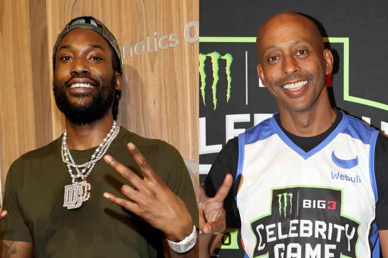 Meek Mill Gifts Gillie Da Kid Iced-Out Chain Of His Late Son YNG Cheese