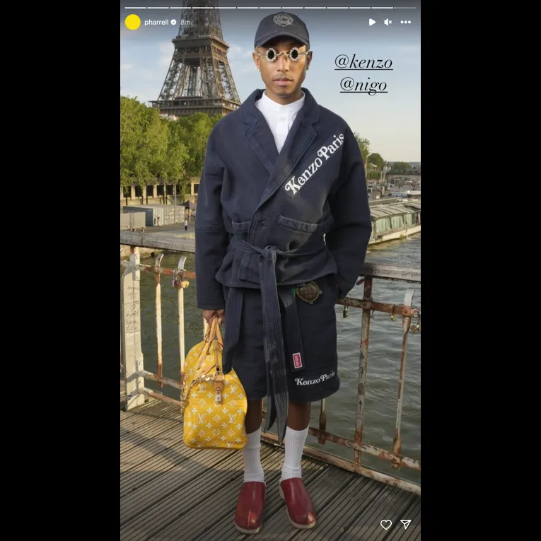 Pharrell Wins Paris Fashion Week With His $1M Louis Vuitton Speedy Bag