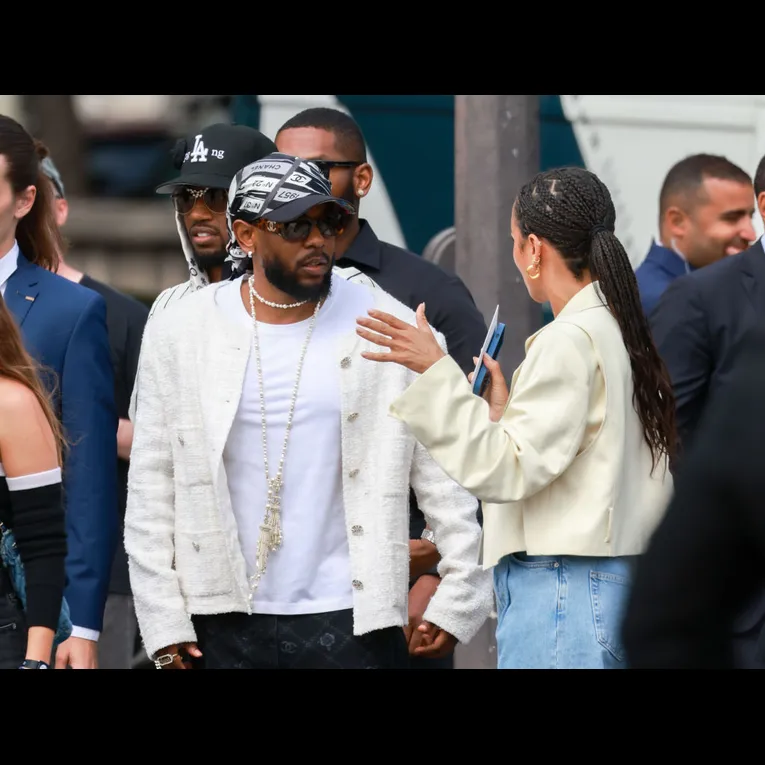 Kendrick Lamar Attends Chanel Fashion Show In Paris