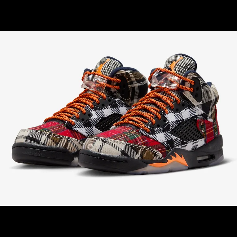 Air Jordan 5 GS “Plaid” Offiically Unveiled