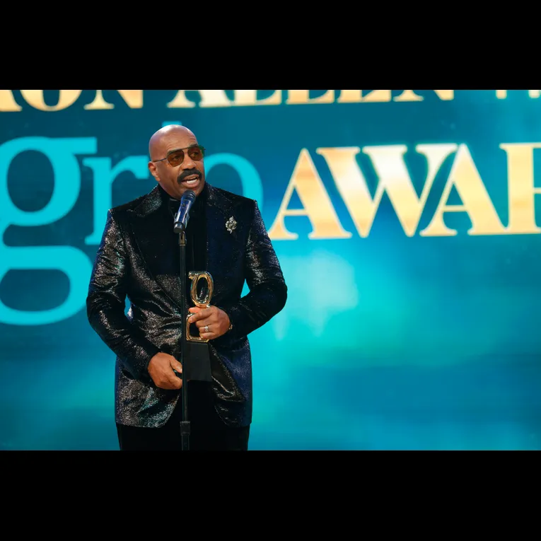 Steve Harvey Honors "Faithful" & "Loyal" Wife At TheGrio Awards