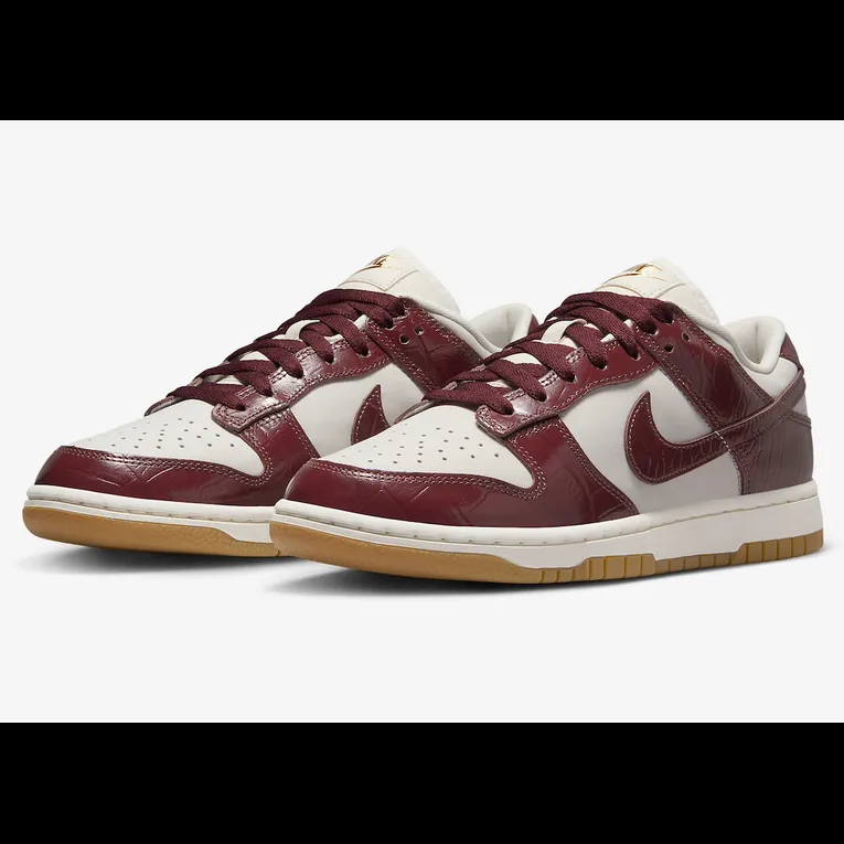 Nike Dunk Low “Team Red Croc” Officially Unveiled