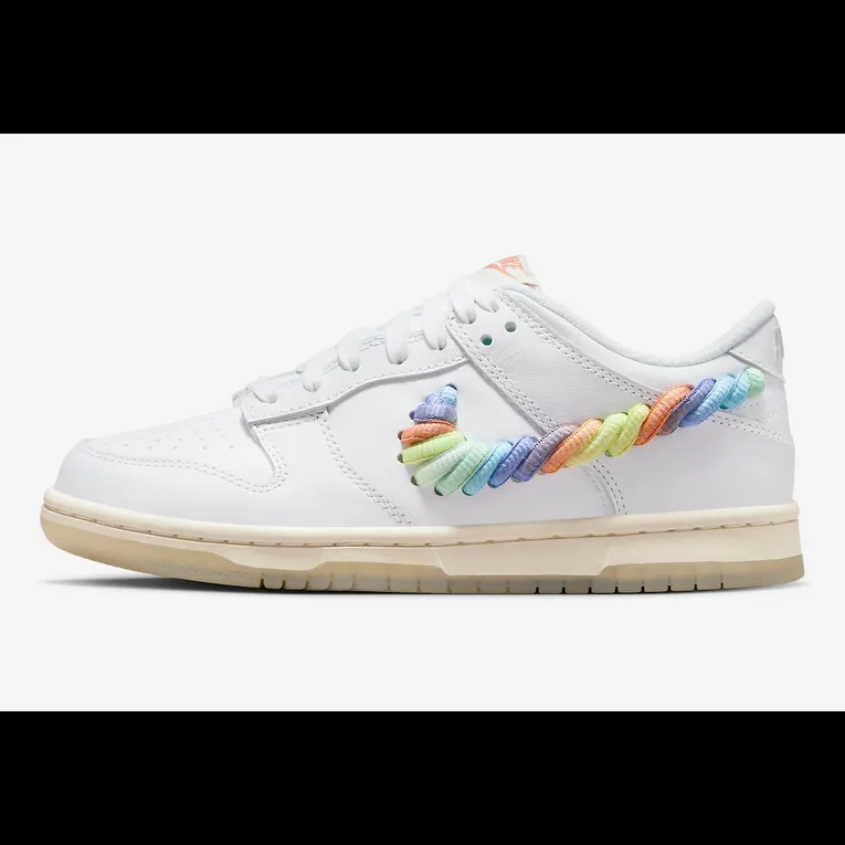 Nike Dunk Low GS “Rainbow Swoosh” Release Details Revealed