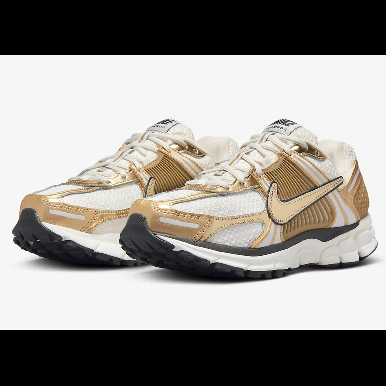 Nike Zoom Vomero 5 “Metallic Gold” Official Photos Unveiled