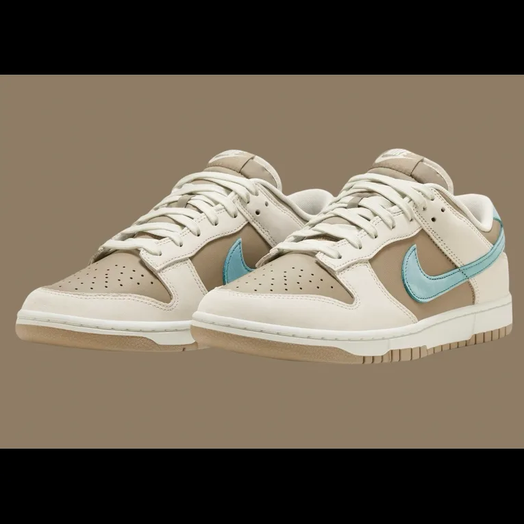 Nike Dunk Low “Khaki/Denim Turquoise” Officially Unveiled