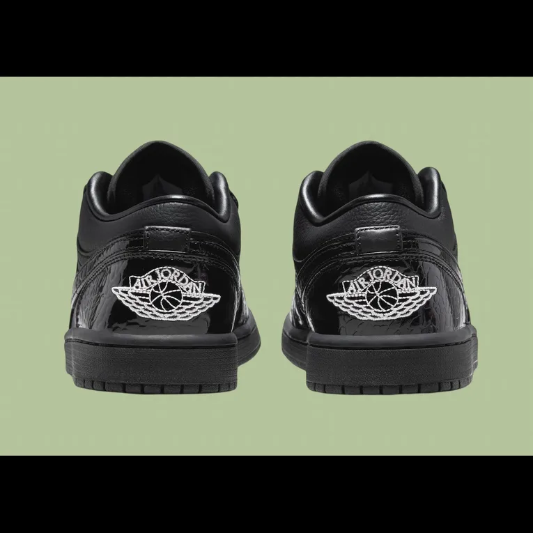 Air Jordan 1 Low “Black Croc” Gets Official Images