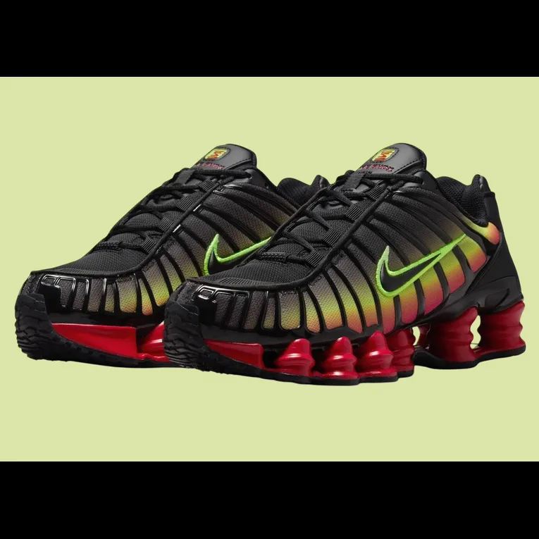 Nike Shox TL “Volt/Fire Red” Officially Unveiled