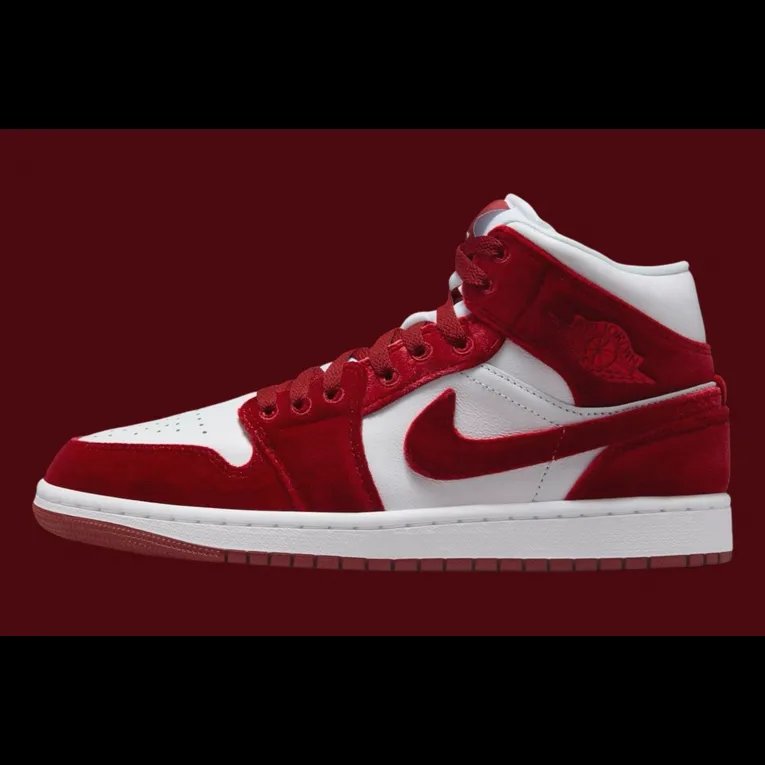 Air Jordan 1 Mid “Red Velvet” Officially Unveiled