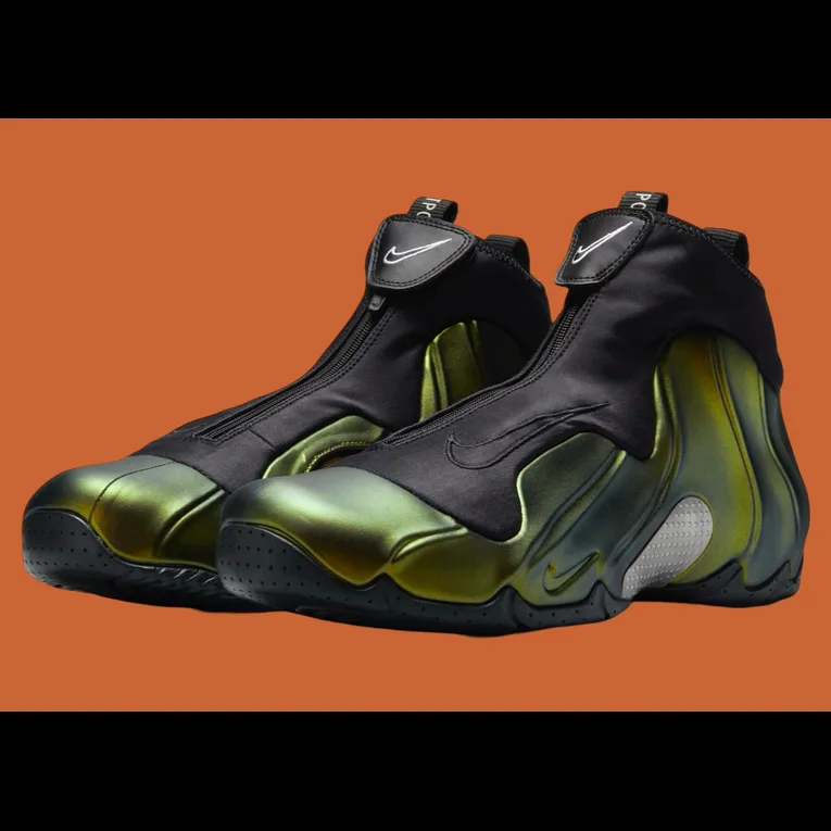The Nike Air Flightposite Shines Bright In Its "Metallic Gold" Return