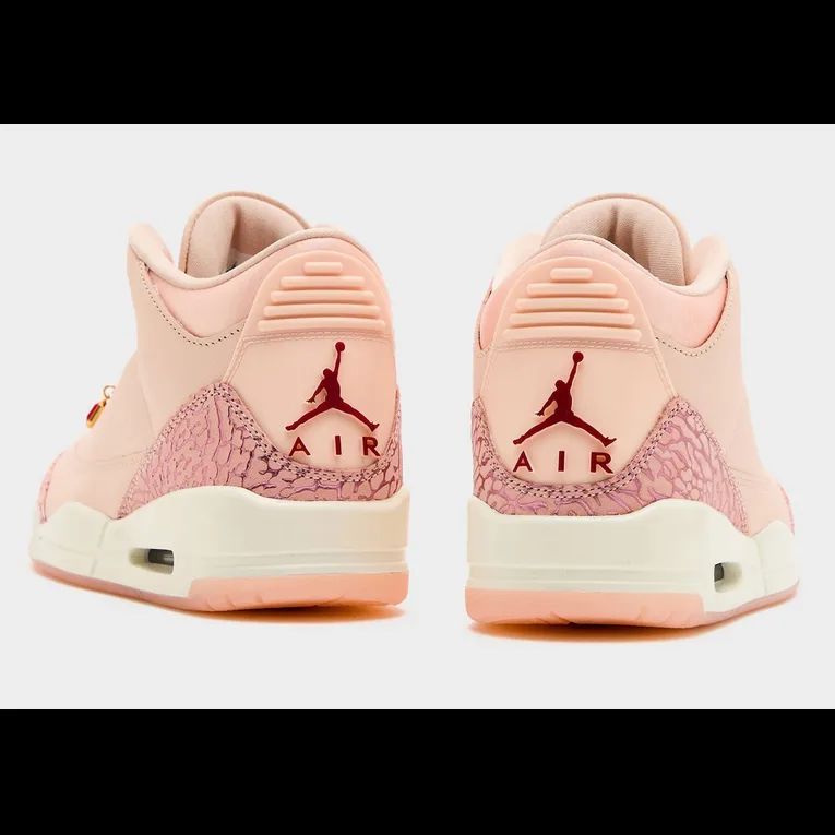 Detailed And On-Foot Look Of Air Jordan 3 “Valentine’s Day”