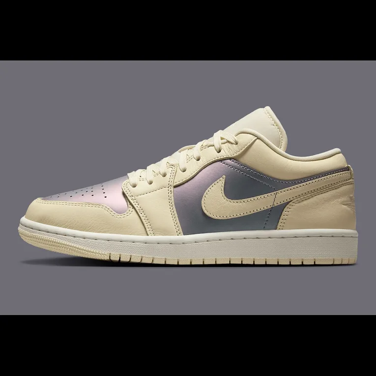 Air Jordan 1 Low “Muslin/Royal Tint” Brings Subtle Glow