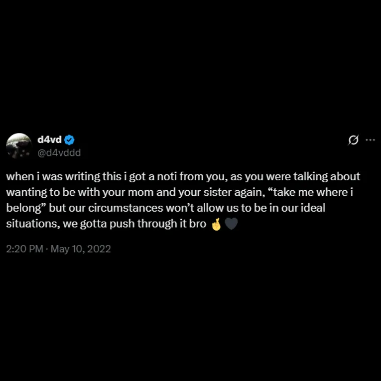 D4vd's Cryptic Resurfaced Tweet Sparks Grooming Accusations