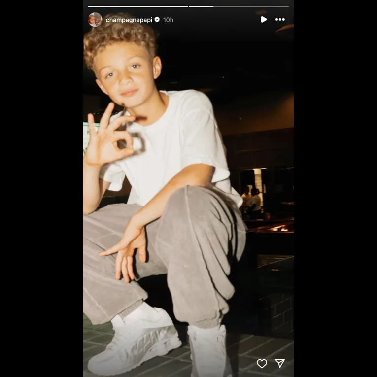 Drake And Sophie Brussaux Reunite For Adonis' 8th Birthday