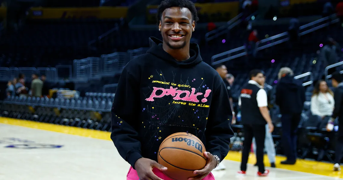 Bronny James Jr. Reps Chrome Hearts For Senior Prom
