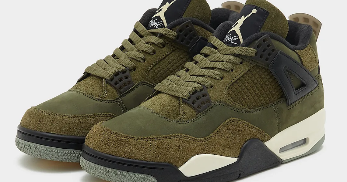 Air Jordan 4 Craft "Medium Olive" Officially Revealed