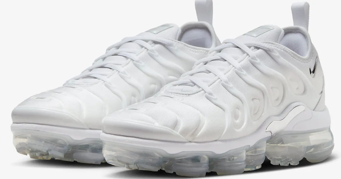 Nike Air VaporMax Plus "White Chrome" Official Photos