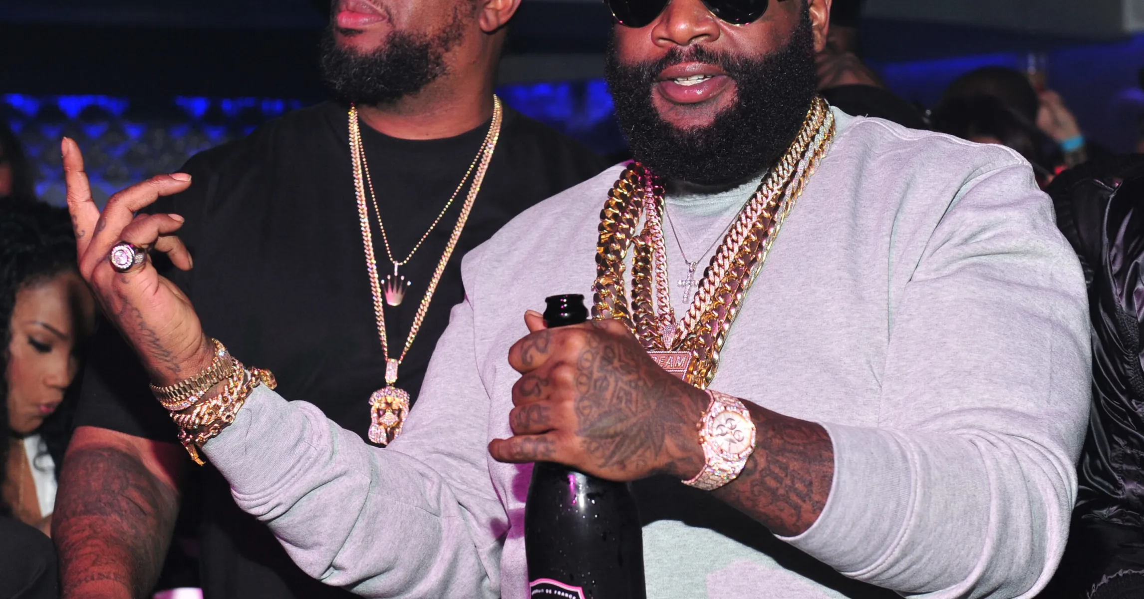 Rick Ross Gets New Face Tattoos Repping Miami Heat & Dreamchasers
