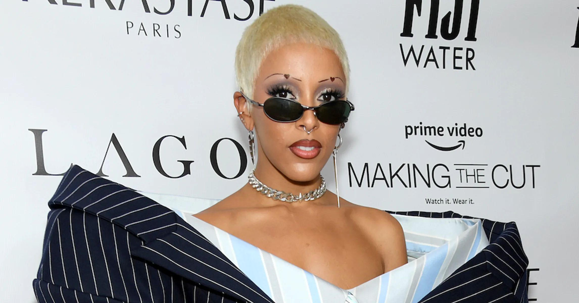 Doja Cat Shows Off Unique Makeup At Paris Fashion Week