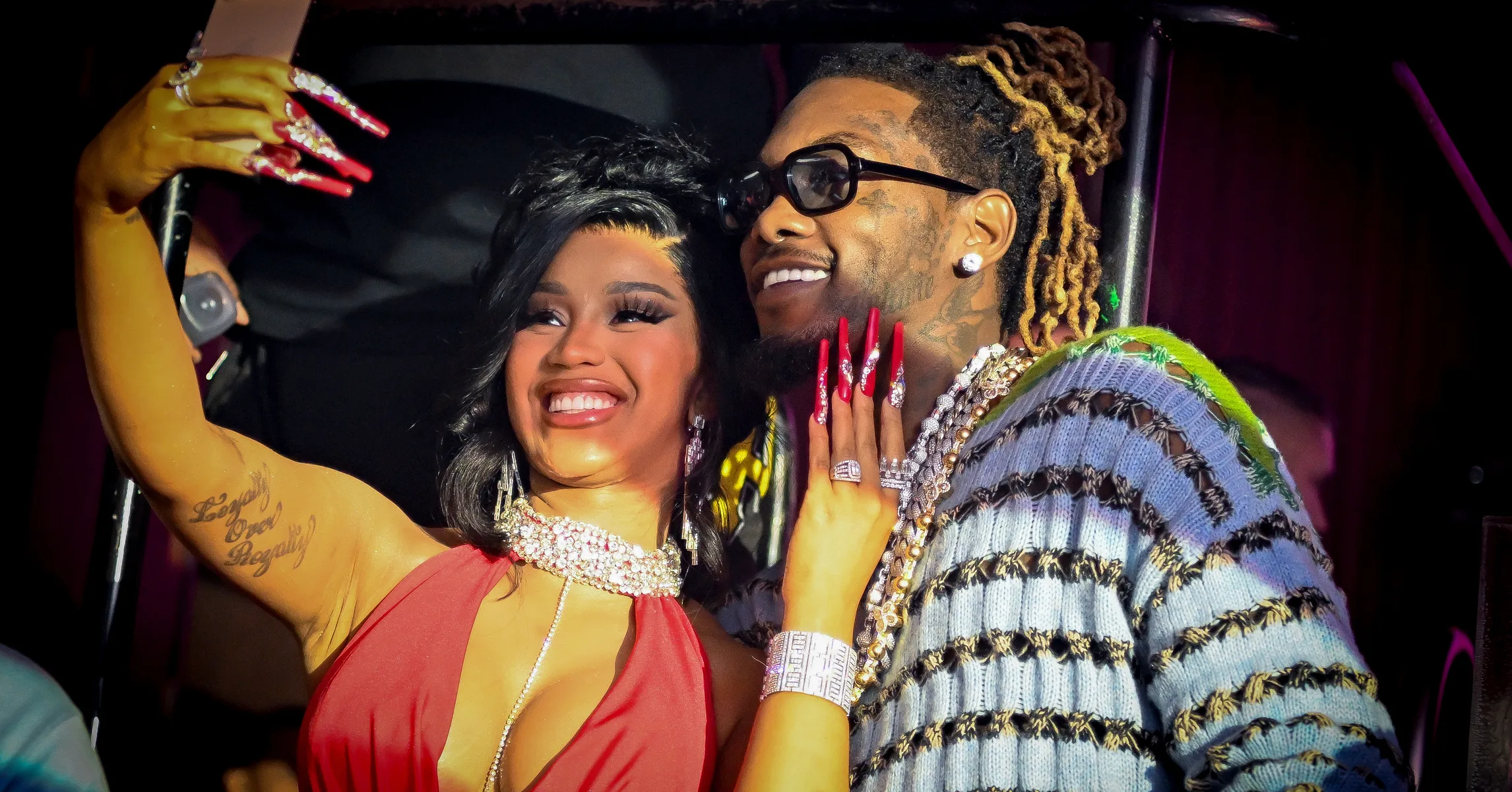 Cardi B & Offset Make Out In Steamy Display During Pre-Grammys Gala Red ...