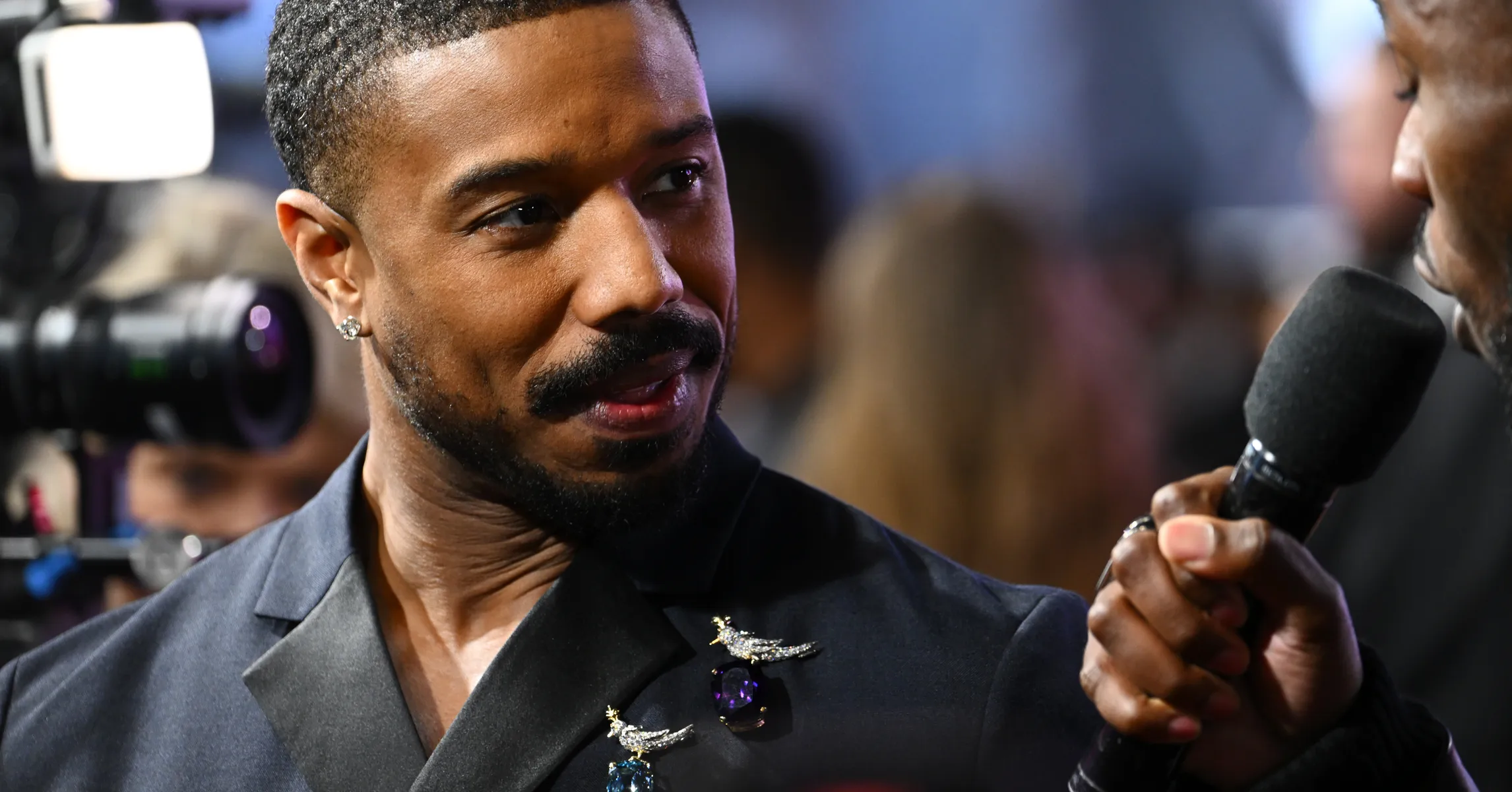Michael B. Jordan Teams Up With Eli Manning To Recreate Famous OBJ Catch