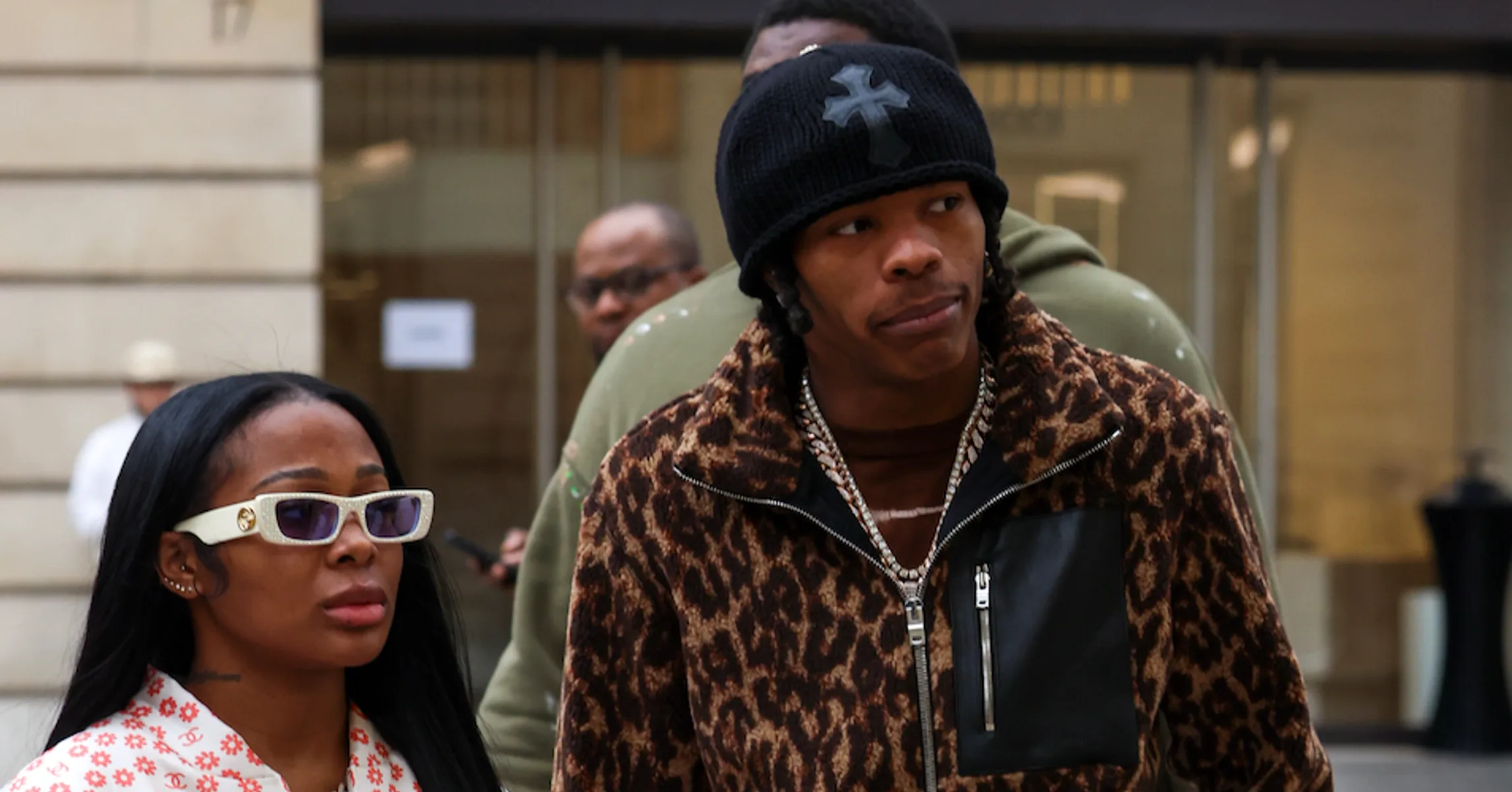 Lil Baby & Jayda Cheaves Sit Courtside At Hawks Game