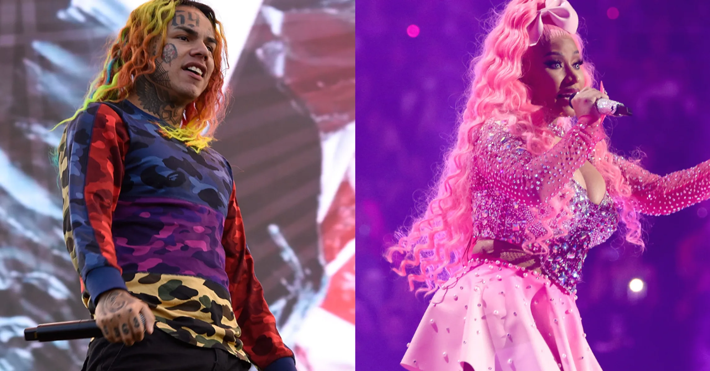 6ix9ine Performs Nicki Minaj Collab "FEFE" At Romanian Festival