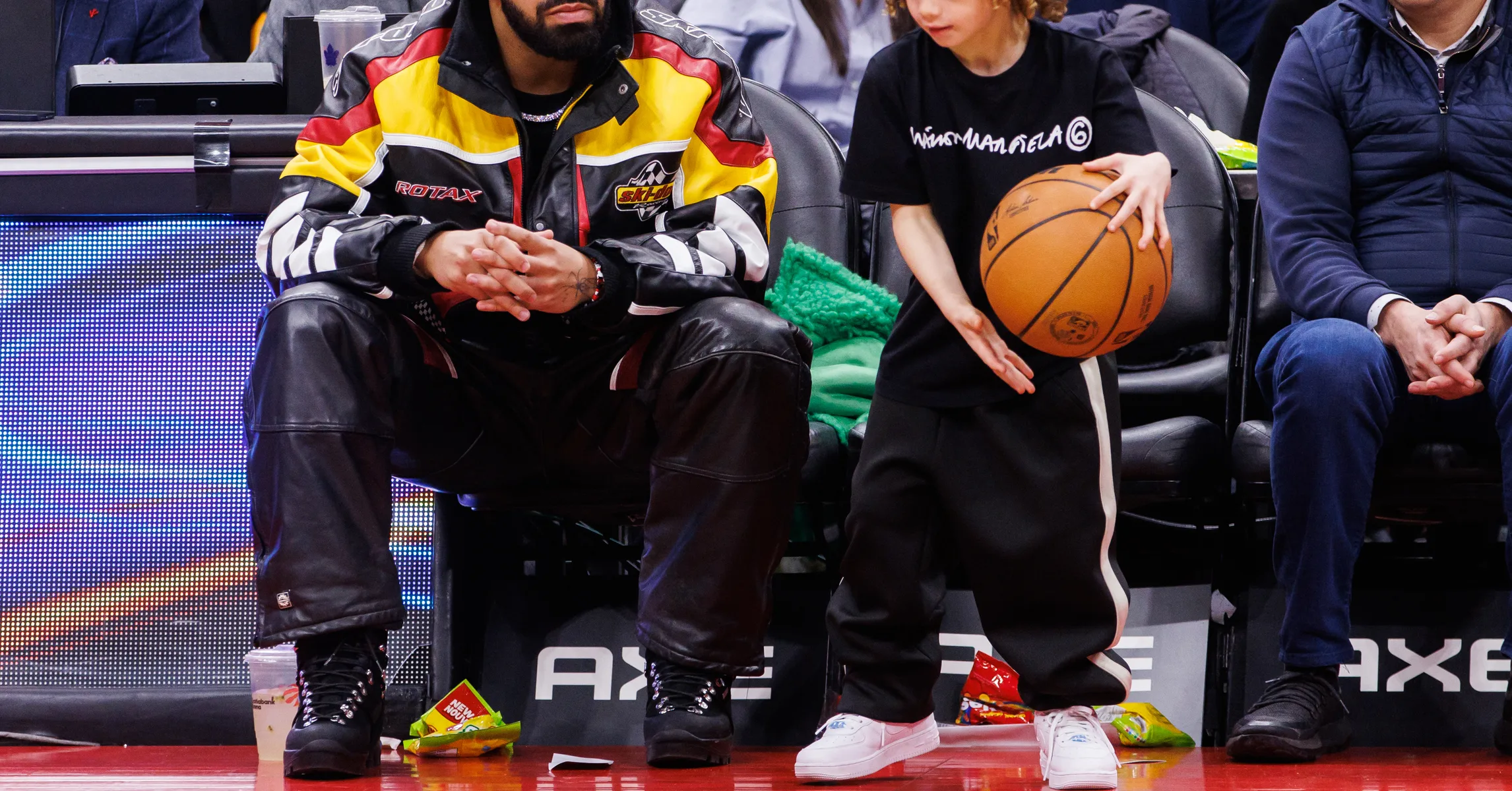 Drake's Son Adonis Gets Hyped Over His New LaMelo Sneakers